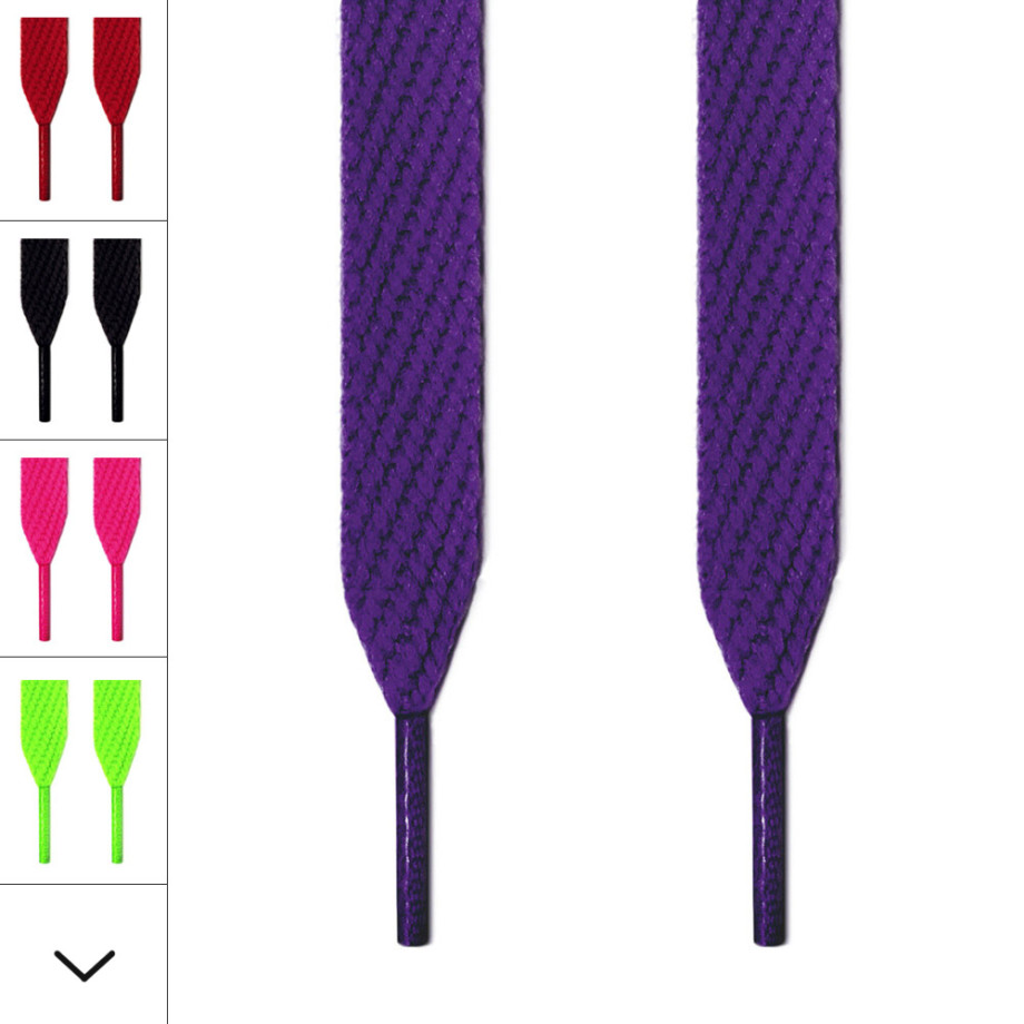 Flat Extra Wide Purple Shoelaces ← Re-style your sneakers